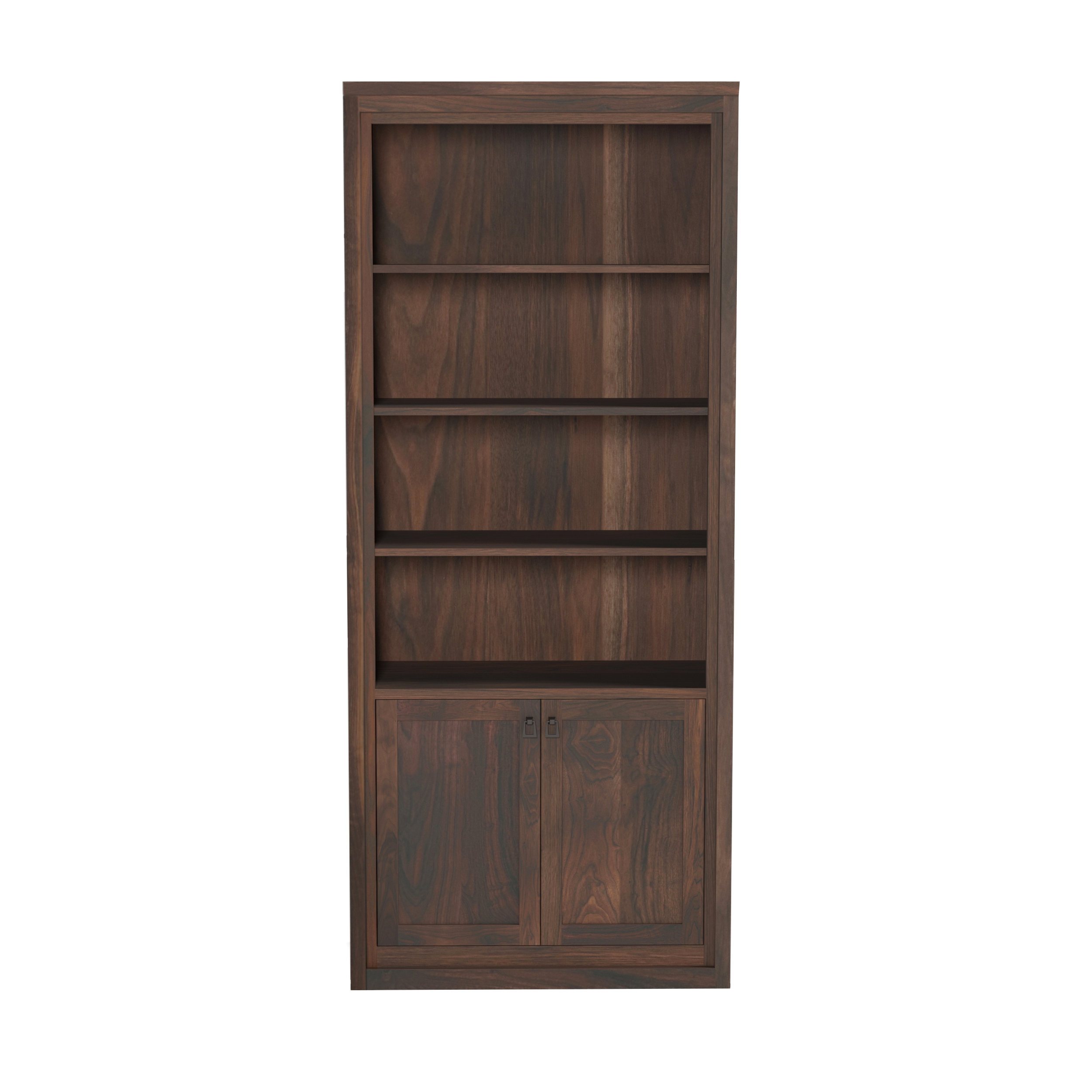 Framed 44 36 Wide Bookshelf With Doors 57NorthPlank Framed 44 36 Wide Bookshelf With Doors 57NorthPlank